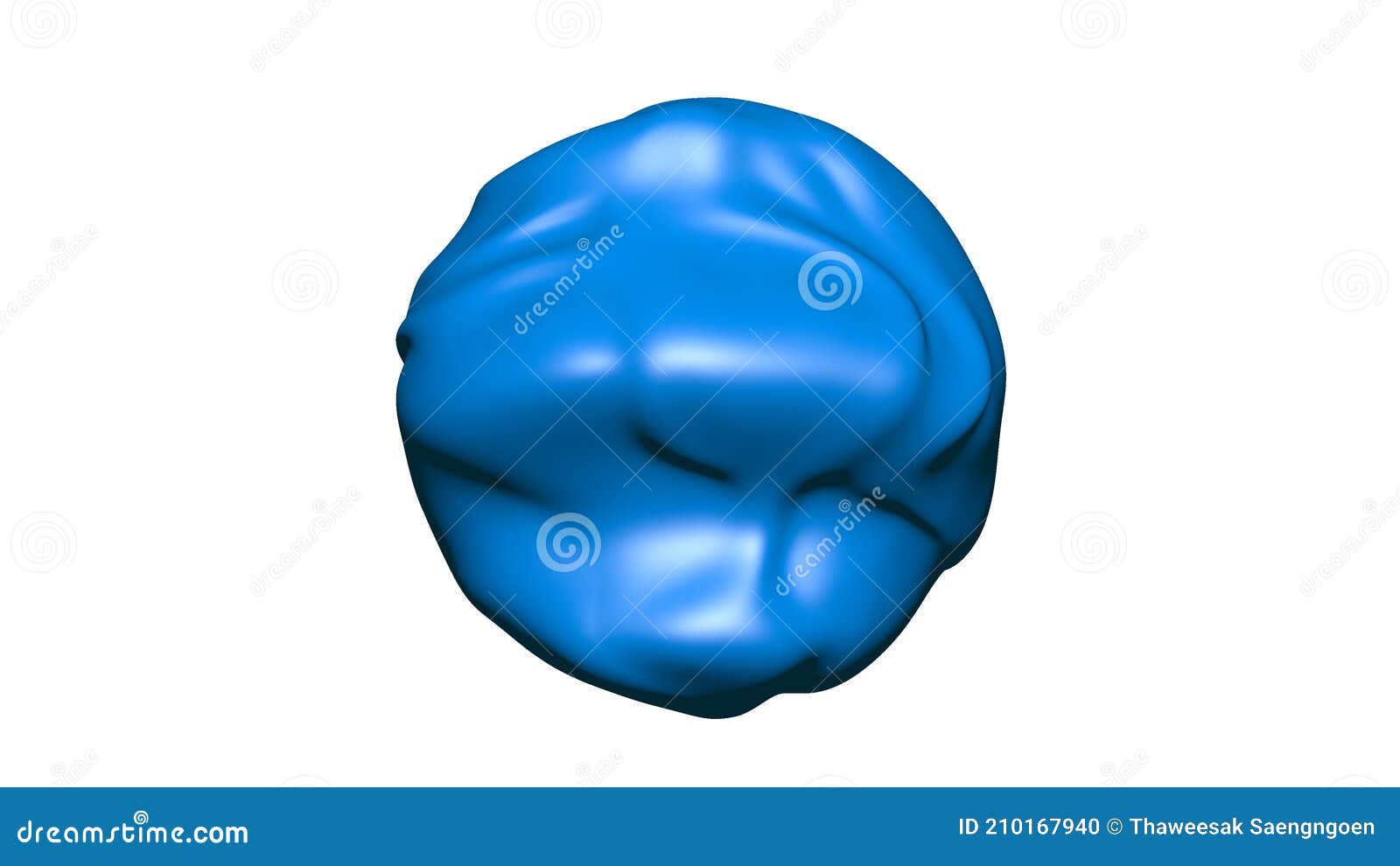 Blue Sphere 3D Dynamic Eccentric Abstract Light and Shadow Artistic ...