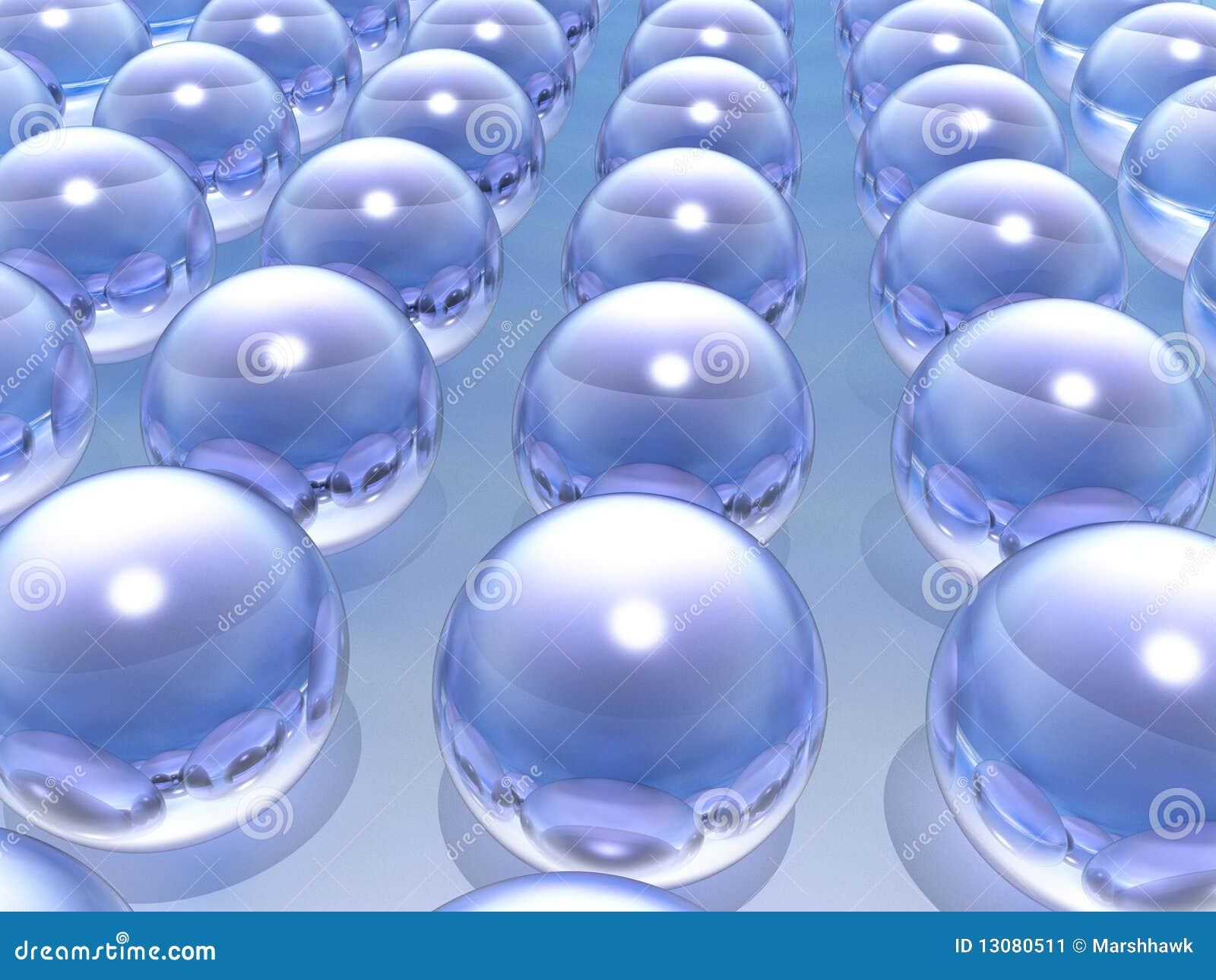 Blue Spheres stock illustration. Illustration of still - 13080511