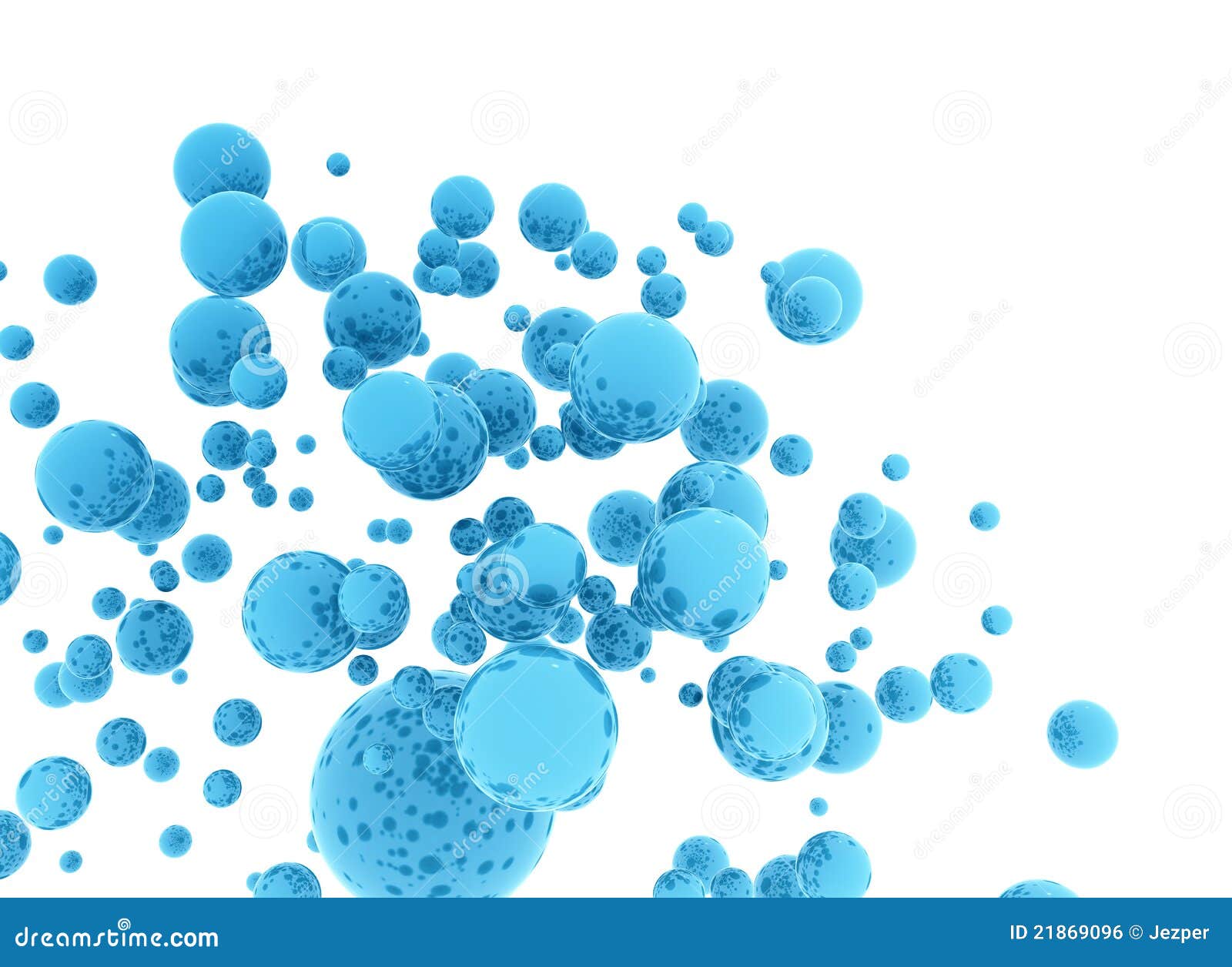 Blue spheres stock illustration. Illustration of background - 21869096