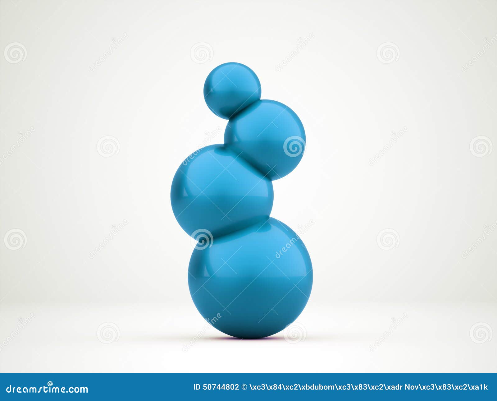 Blue spheres concept stock illustration. Illustration of circle - 50744802