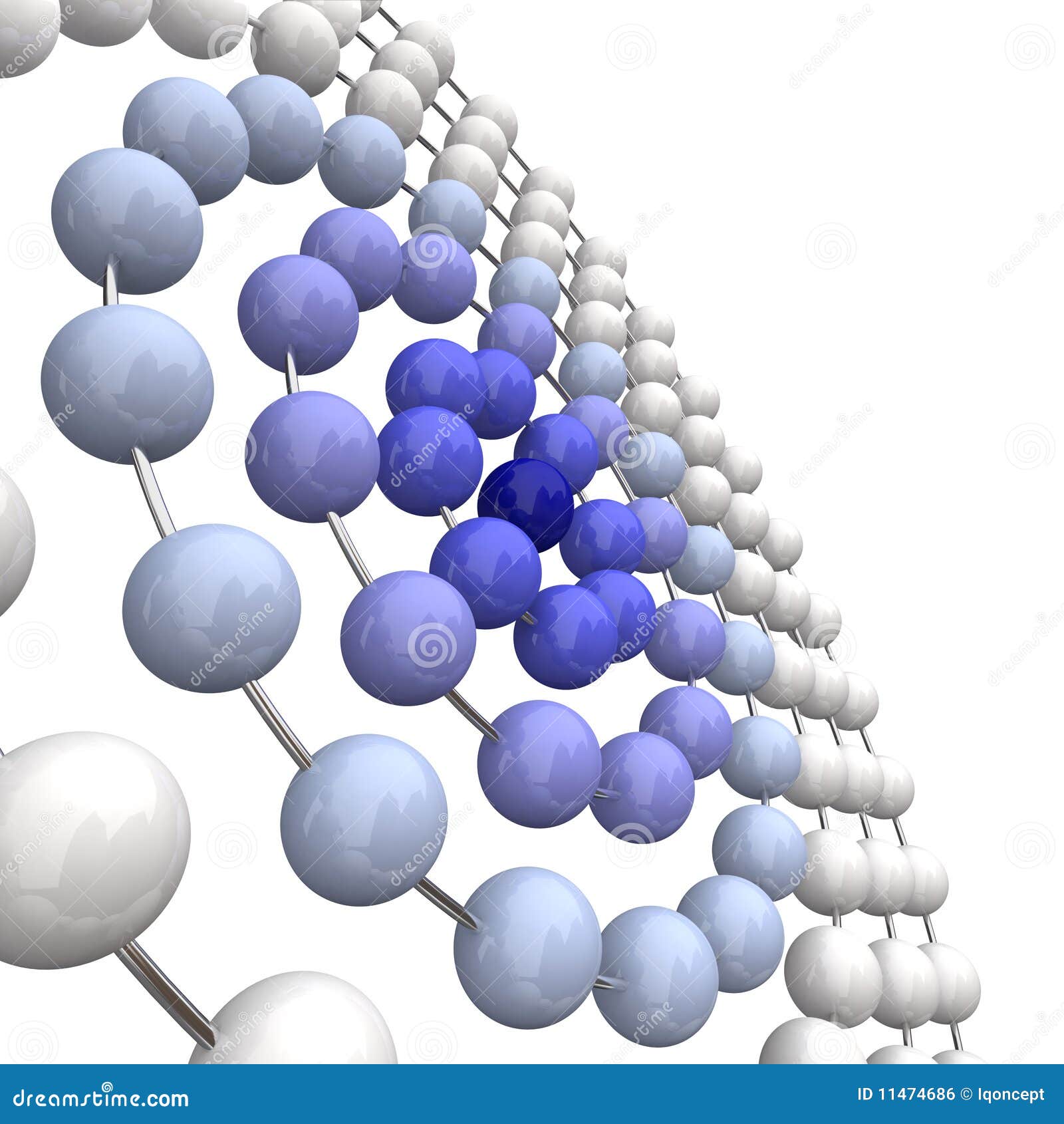 Blue Spheres Connected In Ring Networks Royalty-Free Stock Image ...