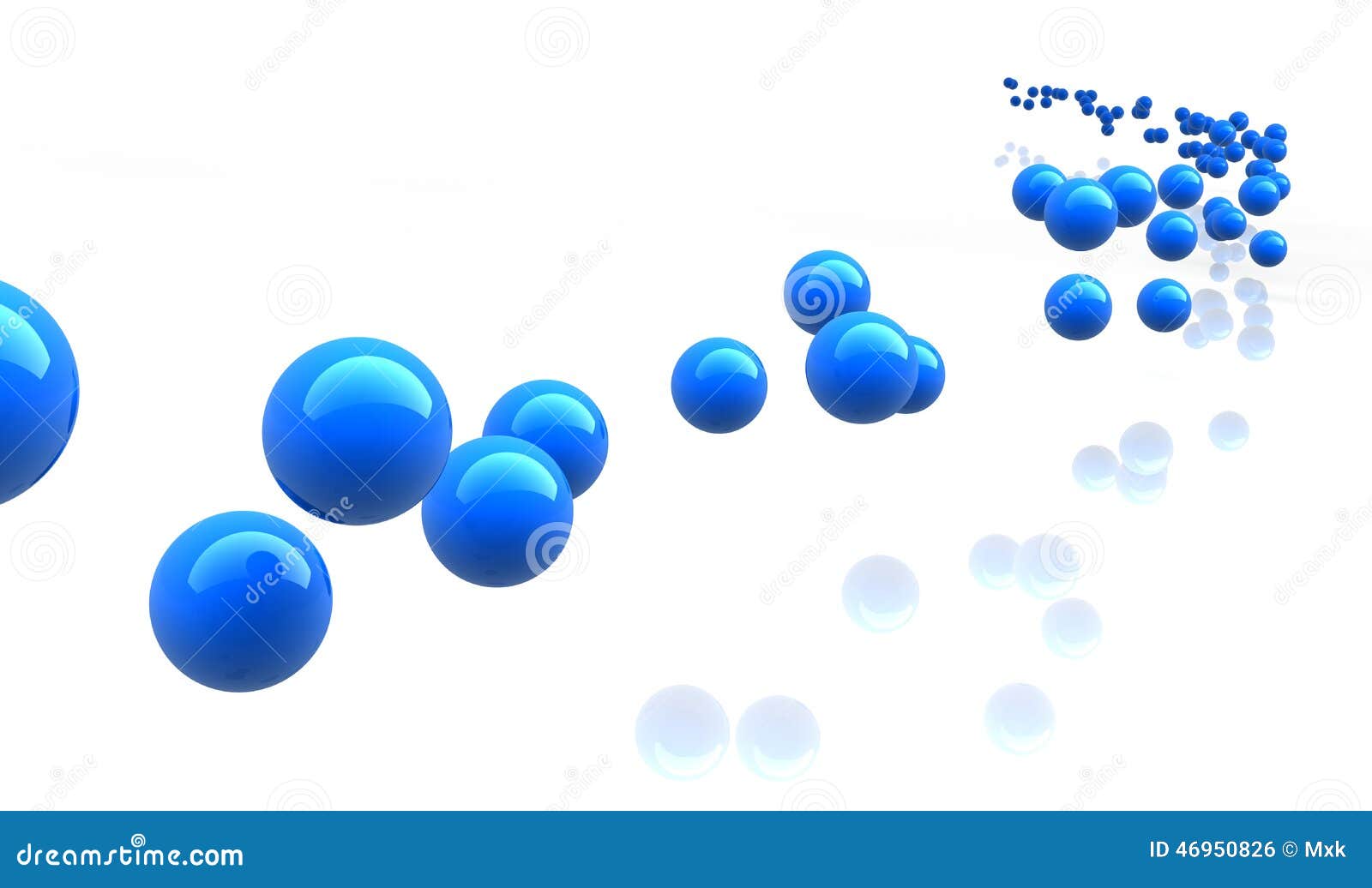 Blue spheres stock illustration. Illustration of composite - 46950826