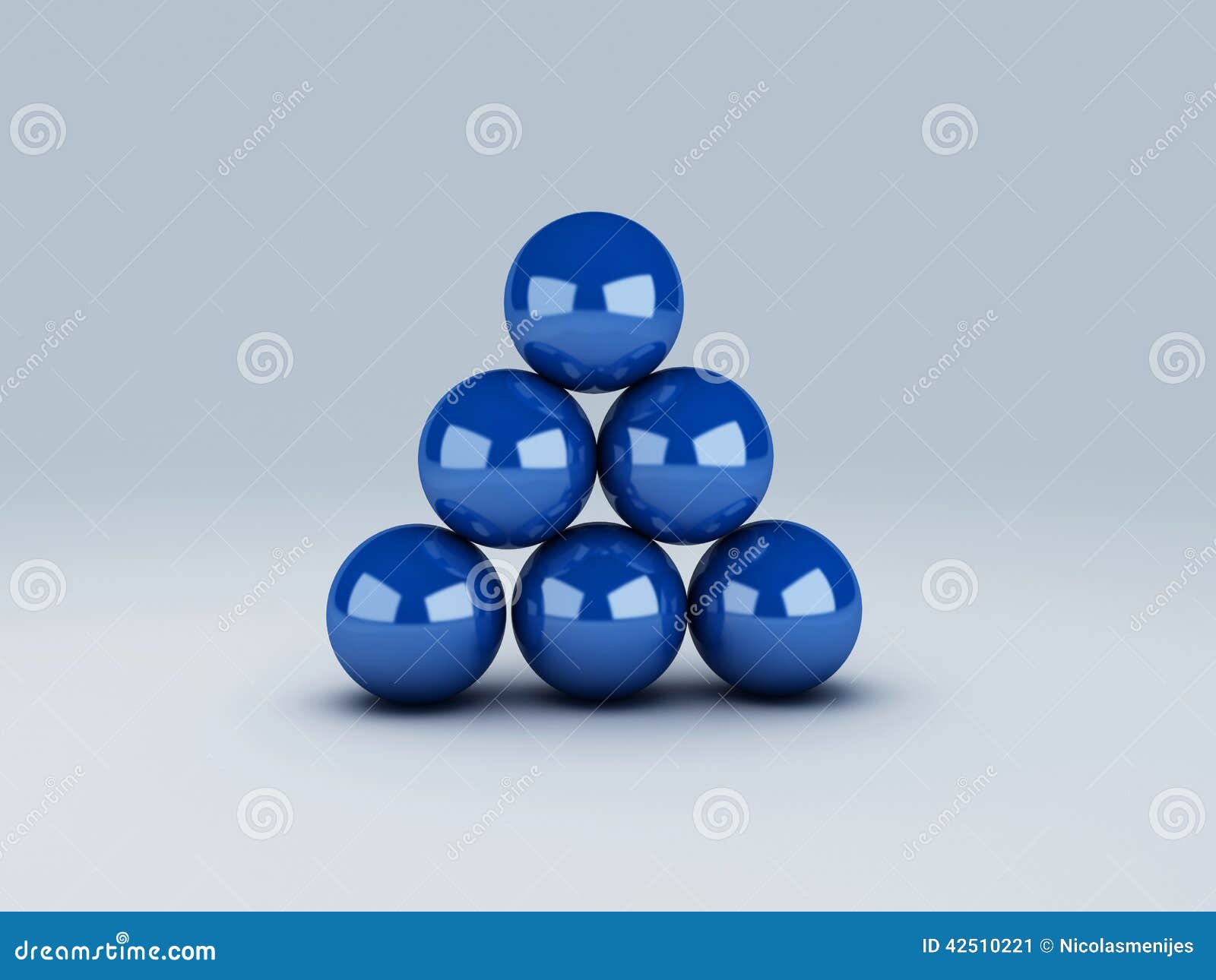 Blue Spheres in Equilibrium Stock Illustration - Illustration of ...