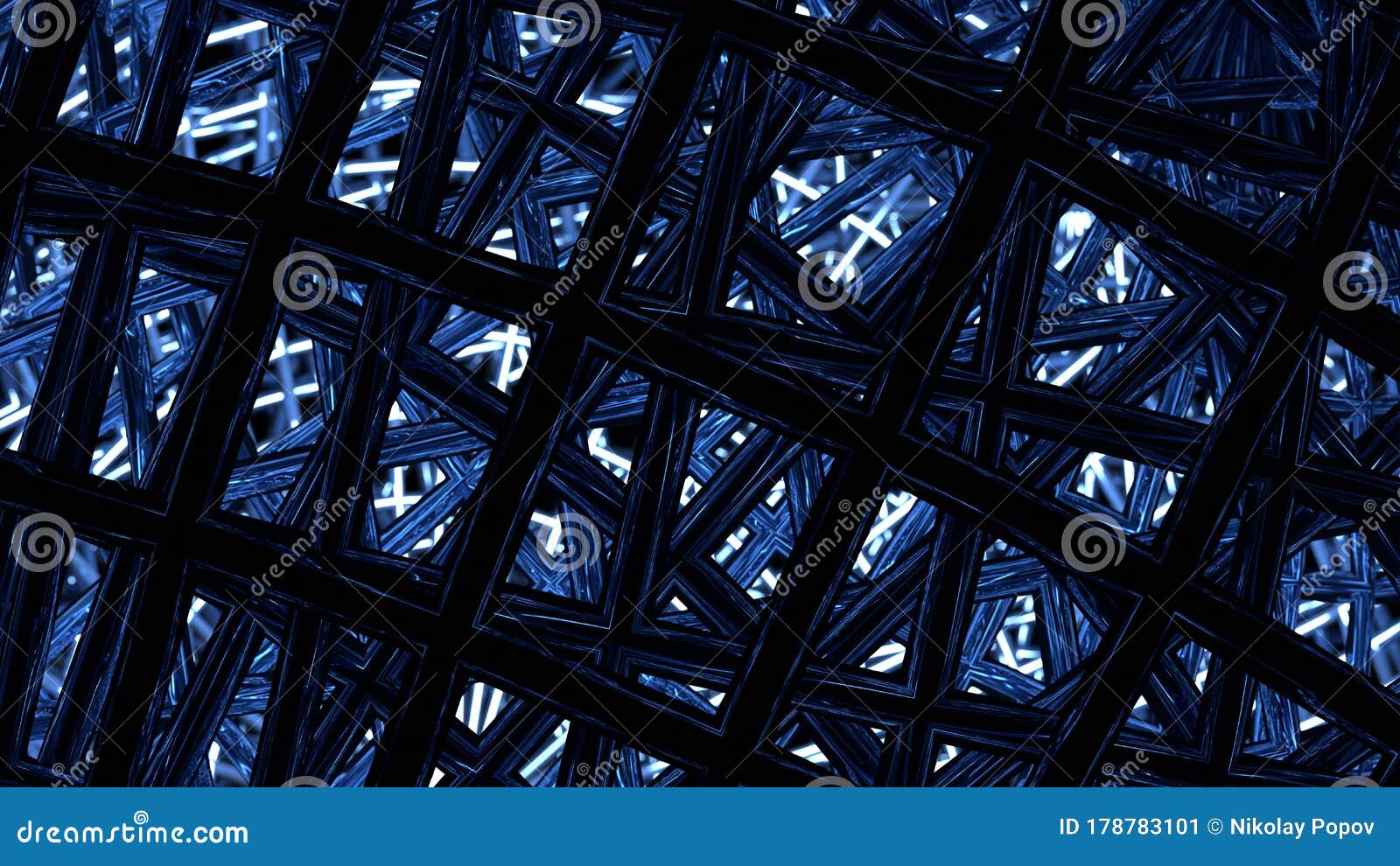 Blue spherical frame stock image. Image of close, lattice - 178783101