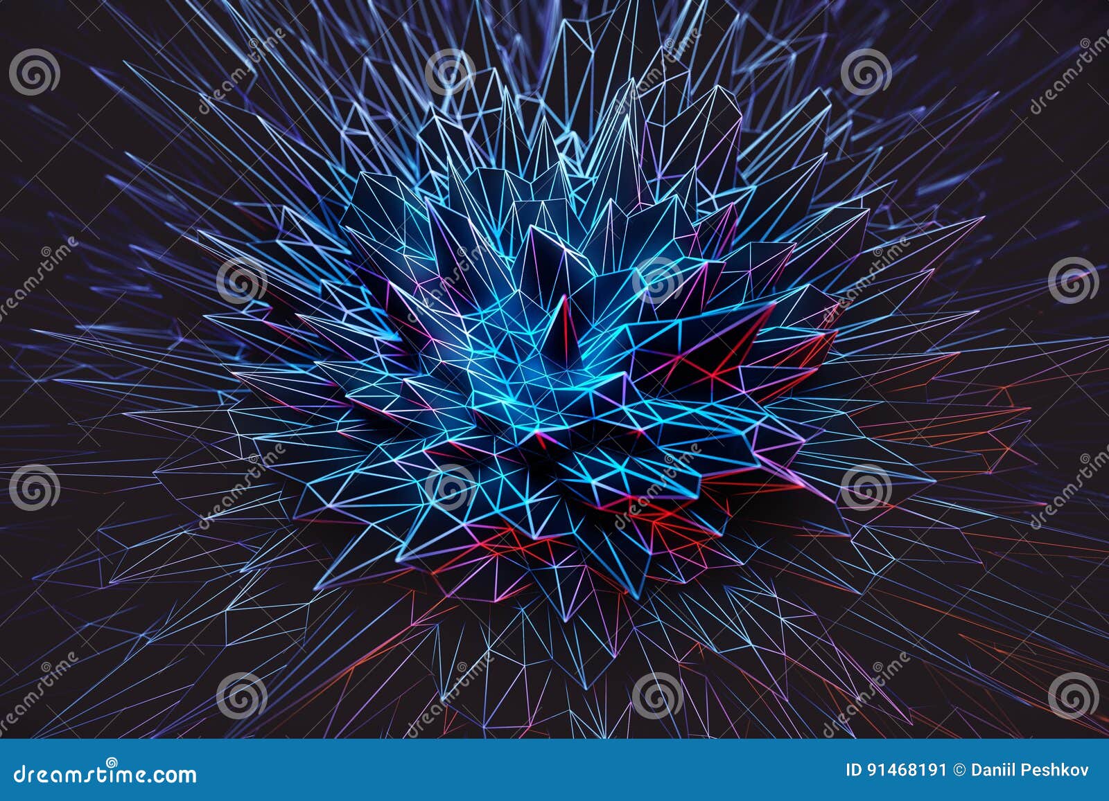 Blue spike background stock illustration. Illustration of modern - 91468191
