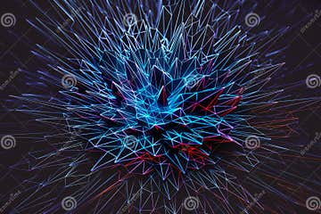 Blue spike background stock illustration. Illustration of modern - 91468191