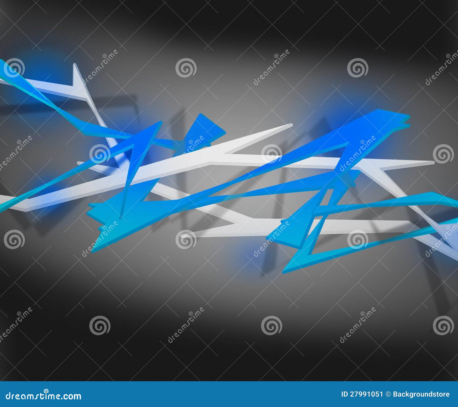 Blue Spiky Abstract Background Stock Illustration - Illustration of ...