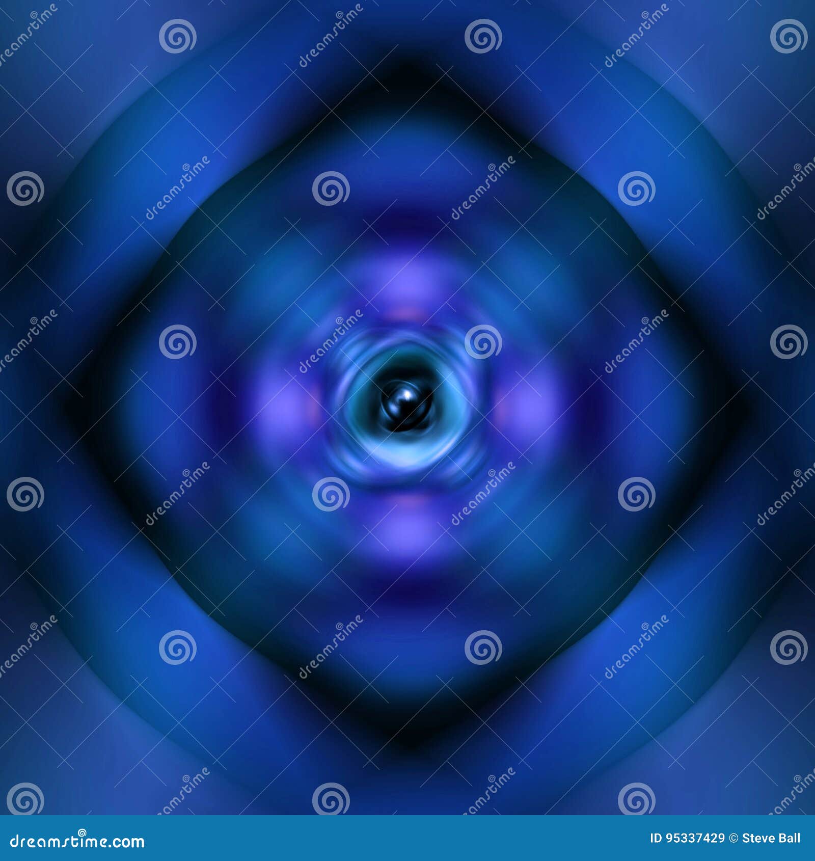 Blue Spinning Atom Background Stock Illustration - Illustration of ...