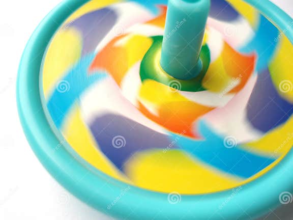 Blue spinning top stock image. Image of game, shape, movement - 484045
