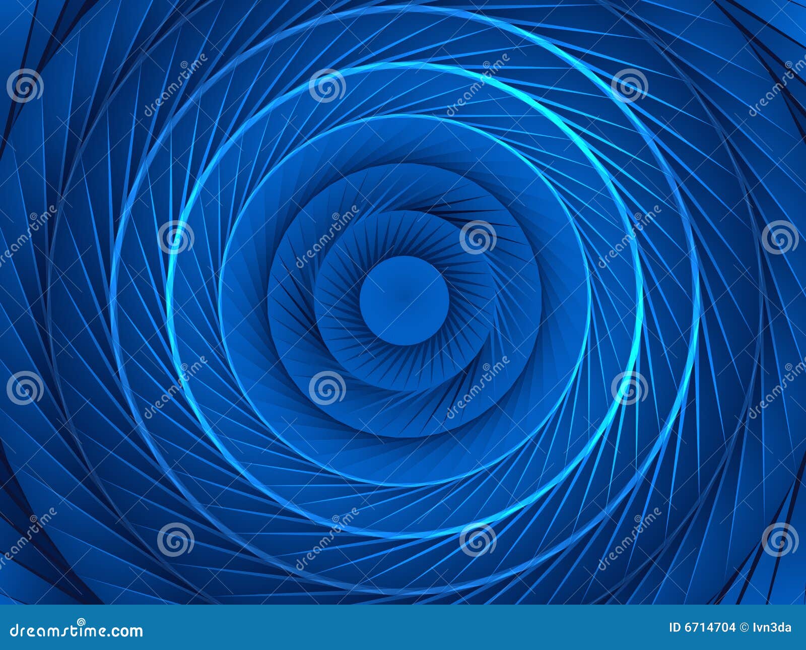 Blue spiral background stock illustration. Illustration of colour - 6714704