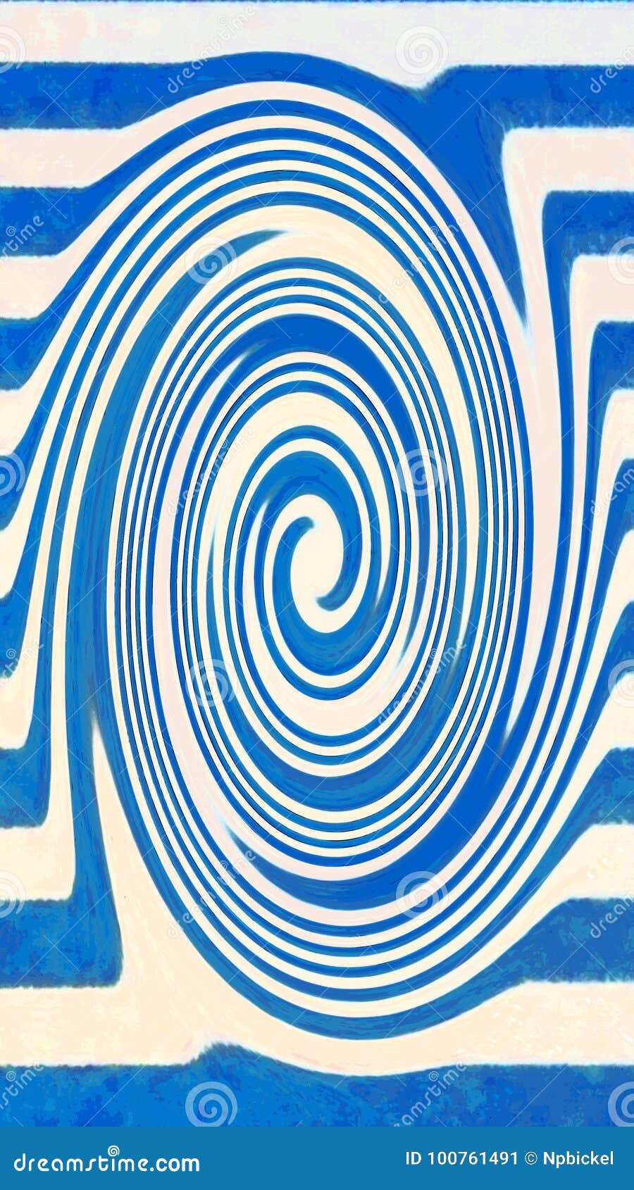 Blue Spiral Illustration Non- Stock Illustration - Illustration of ...
