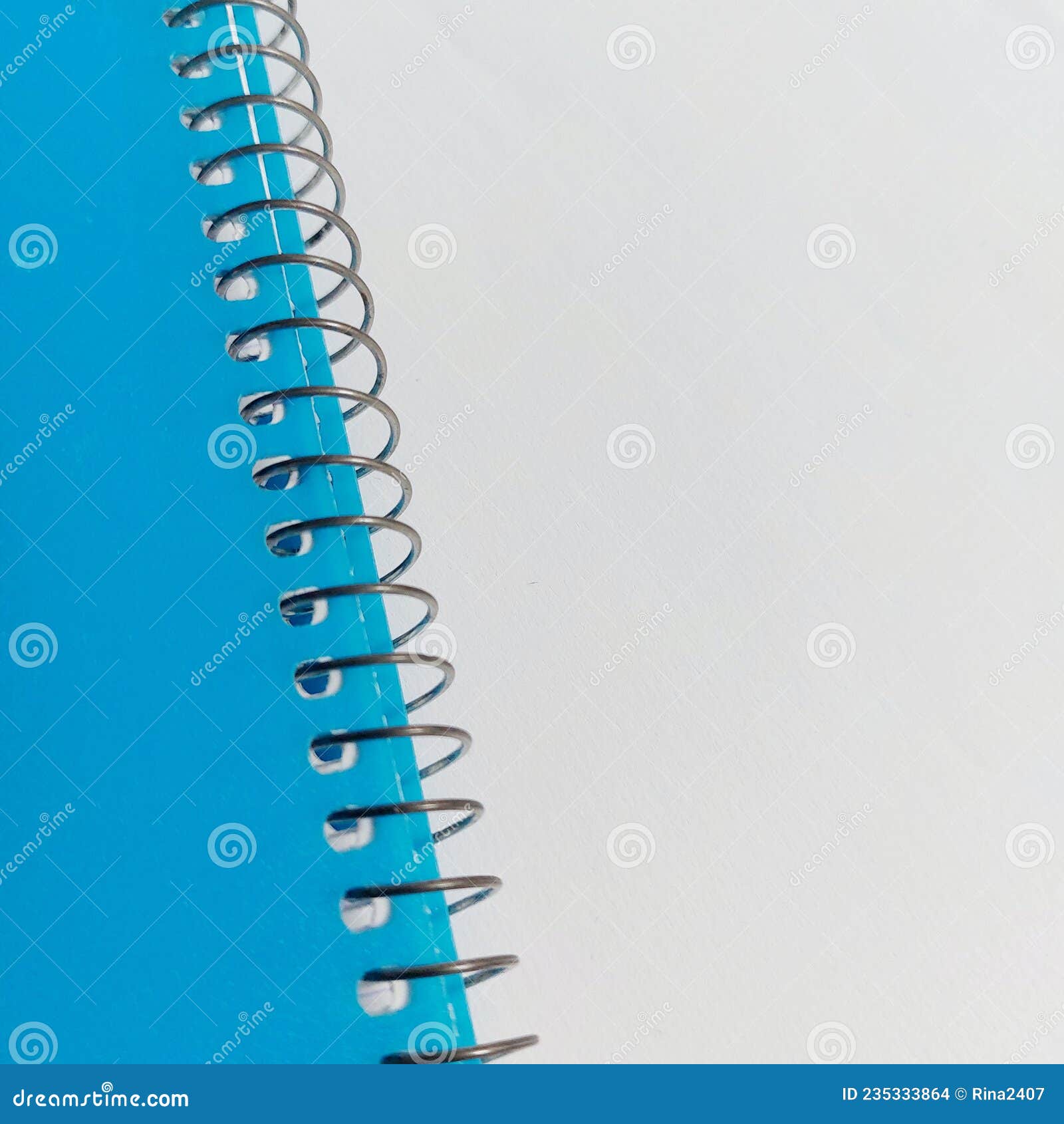 Blue Spiral notebook stock photo. Image of dtudent, blue - 235333864