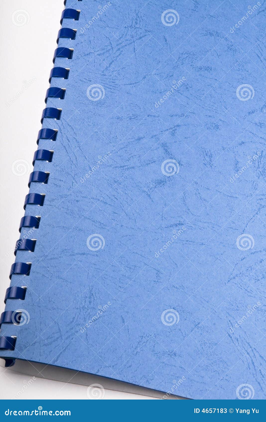 Blue Spiral Notebook stock image. Image of blue, report - 4657183
