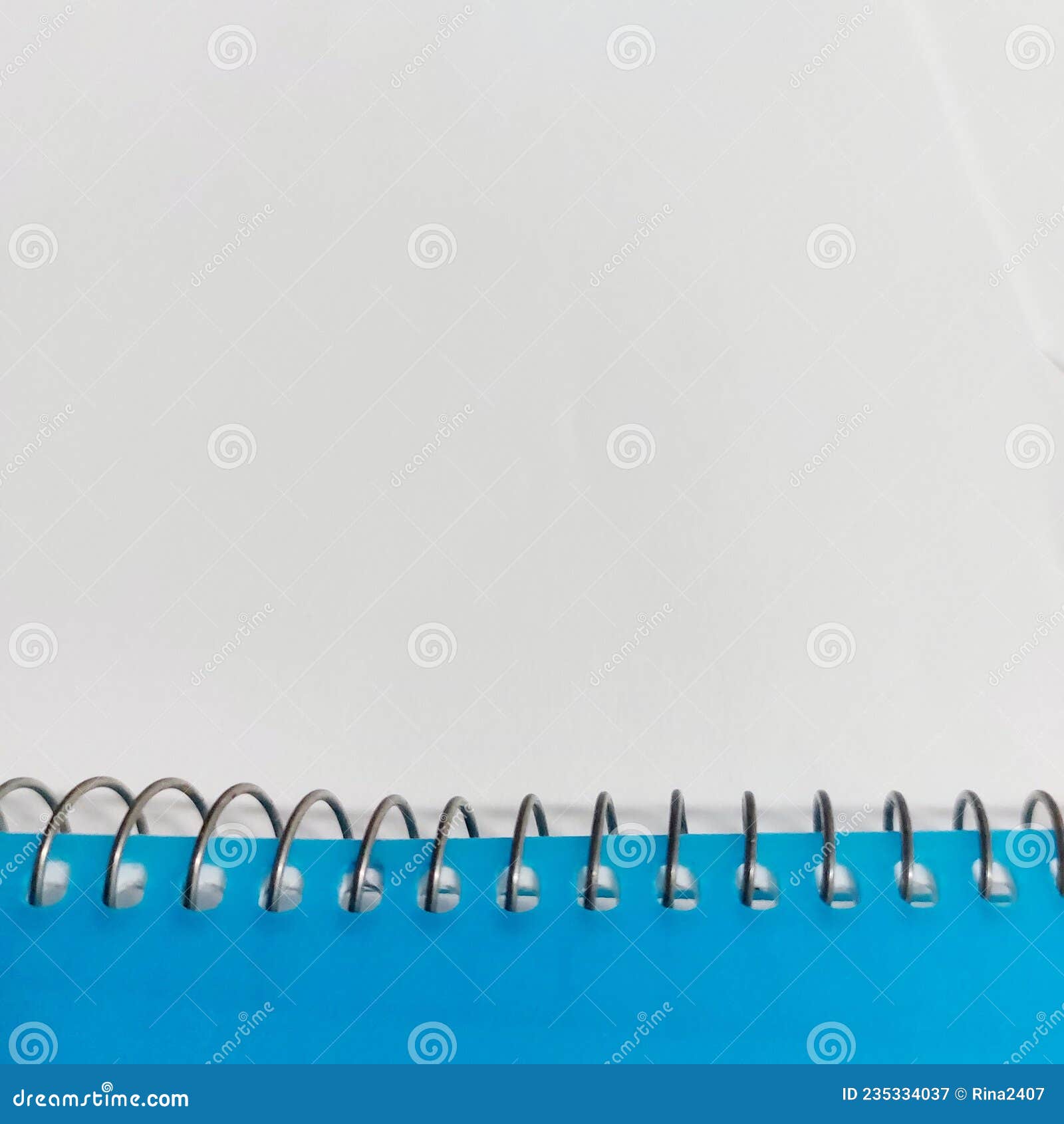 Blue Spiral Notebook Art Design Stock Image - Image of design, spiral ...