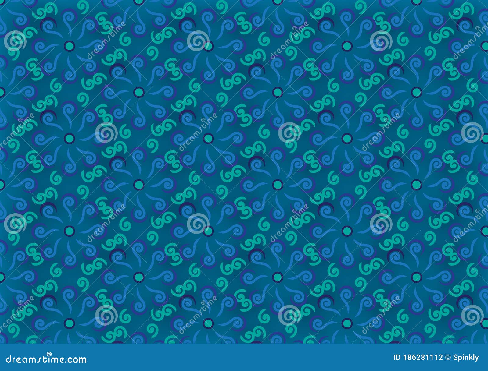 Blue Spiral Pattern Wallpaper for Use with Design Layouts Stock ...