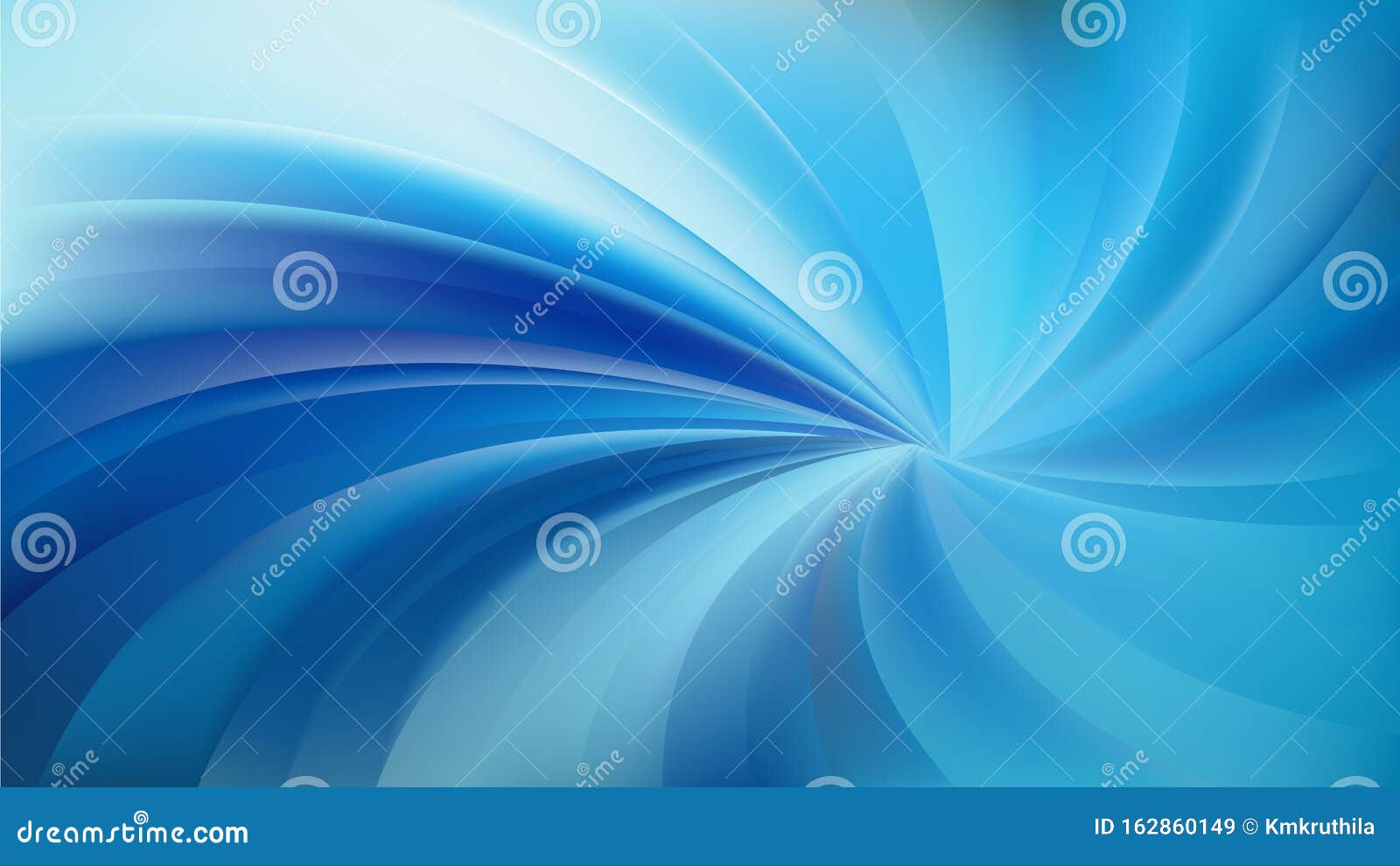Blue Spiral Rays Background Stock Vector - Illustration of spin, vortex ...