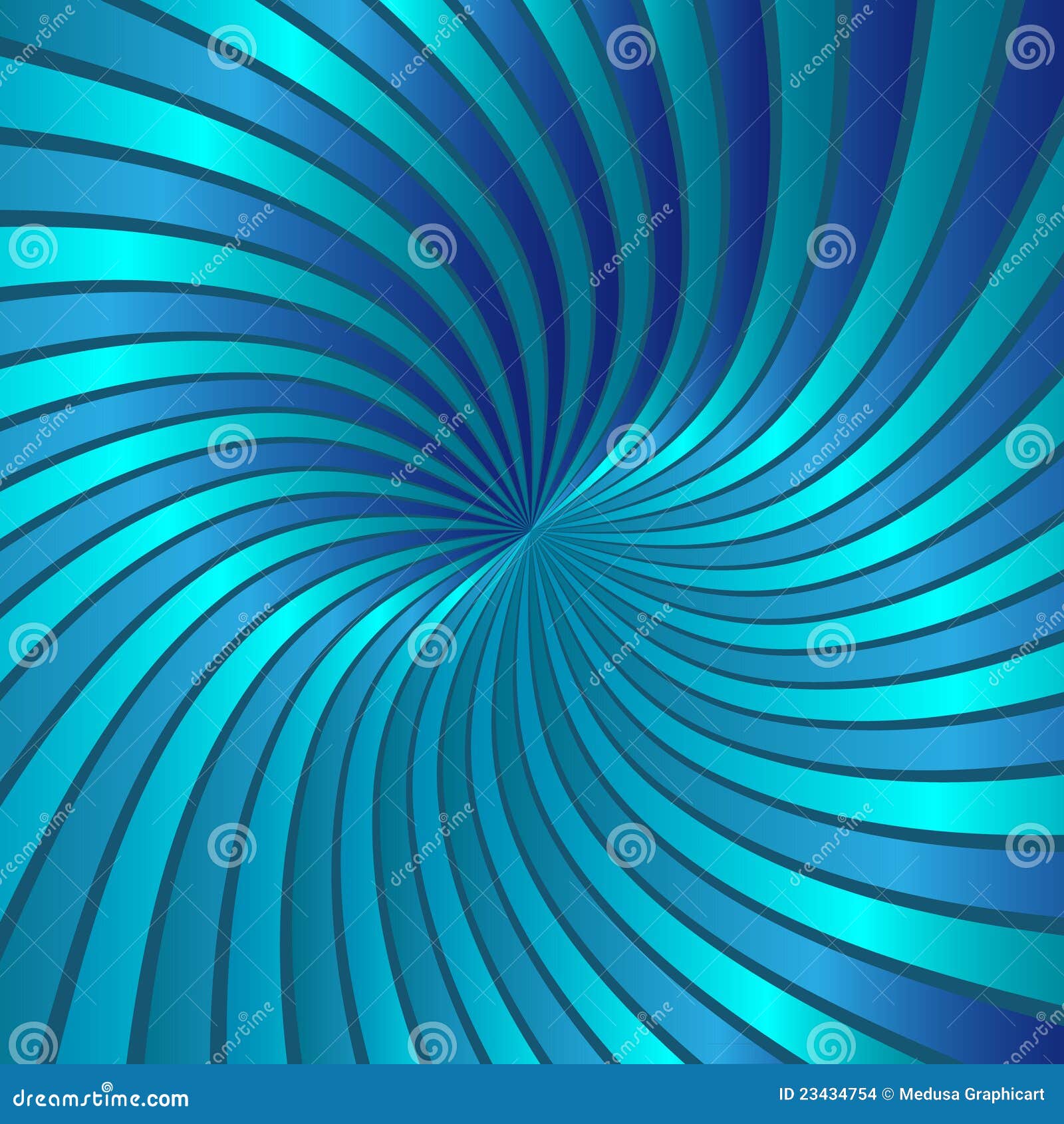 Blue spiral vortex vector stock vector. Illustration of harmony - 23434754