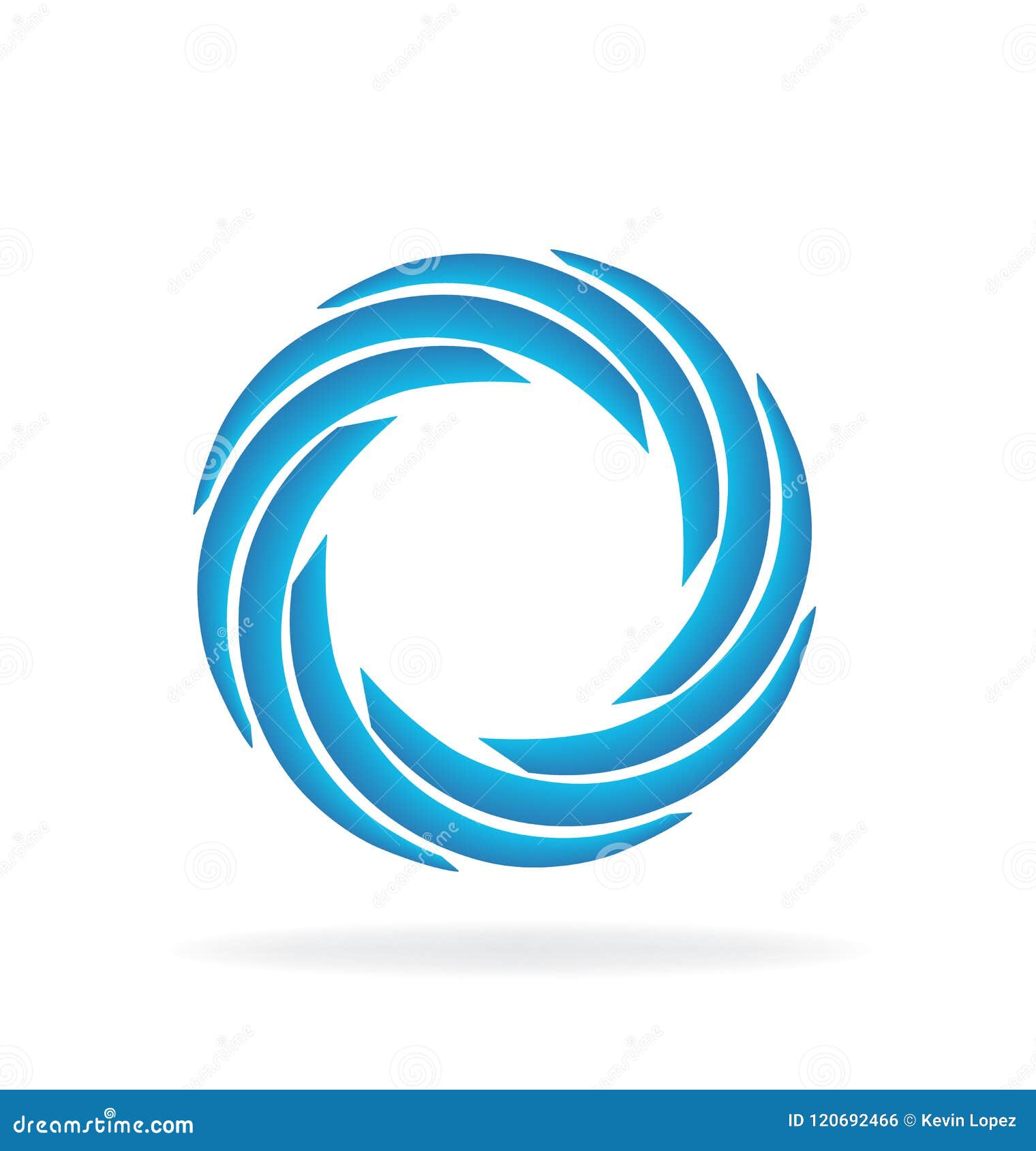 Blue Spiral Wave Abstract Vector Stock Vector - Illustration of motion ...