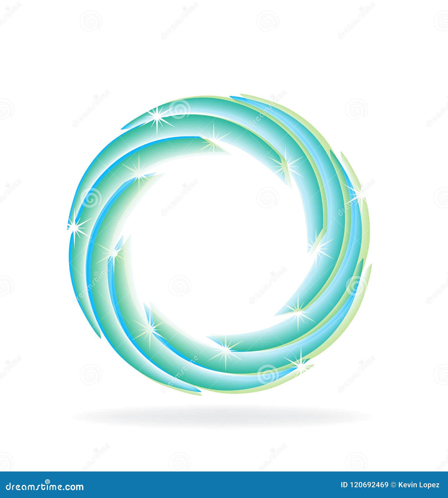 Blue Spiral Wave Abstract Vector Stock Vector - Illustration of motion ...