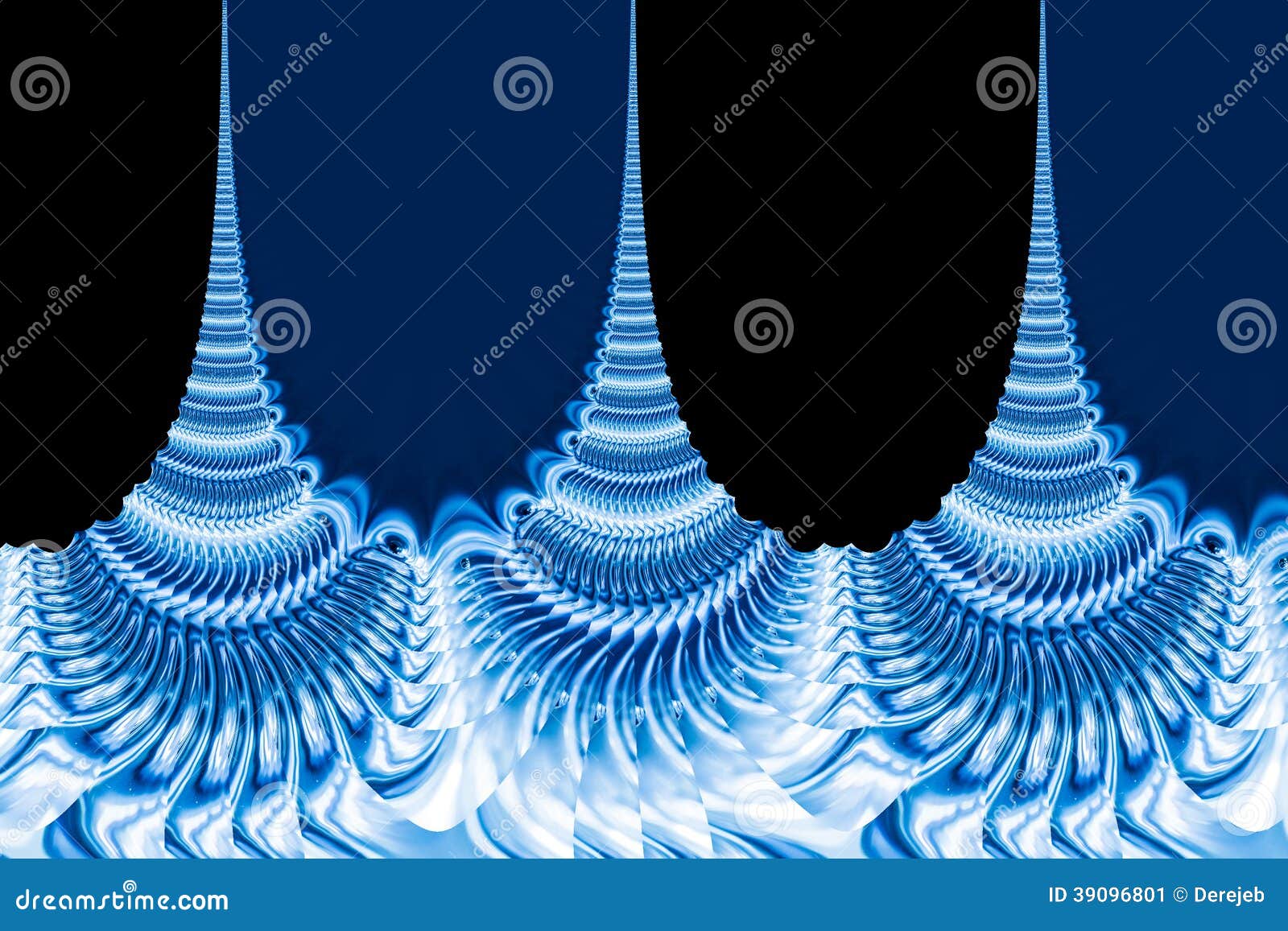 Blue spiraling patterns stock image. Image of background - 39096801