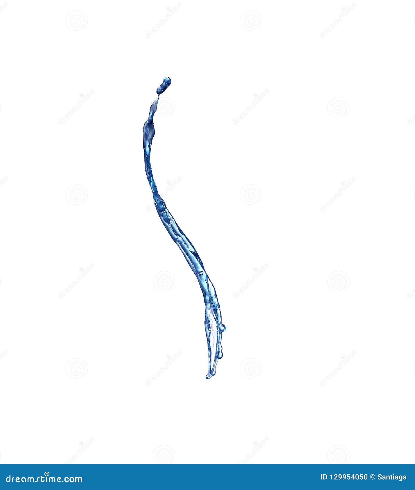 Blue Splash Closeup Shoot, Isolated on White Background Stock Photo ...