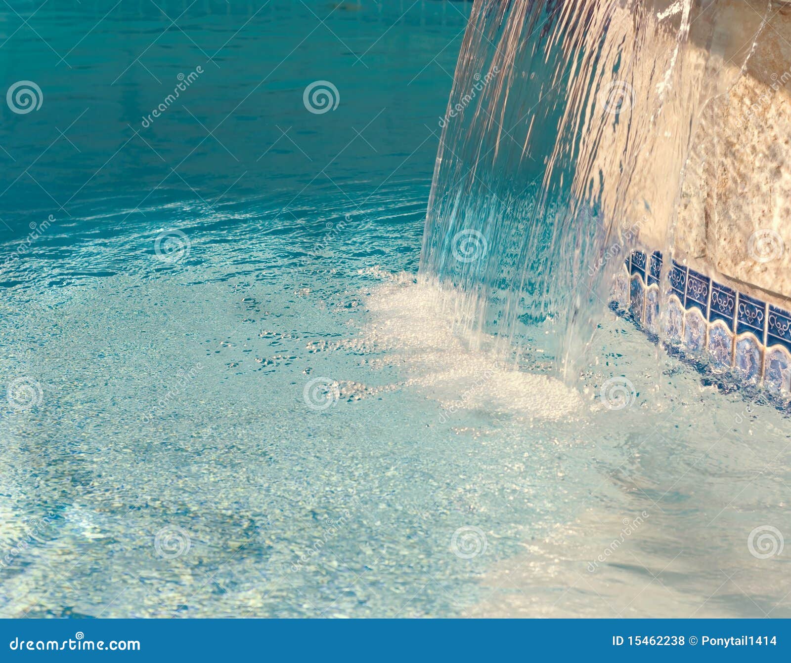 Blue Splash from Spa stock photo. Image of pure, azure - 15462238