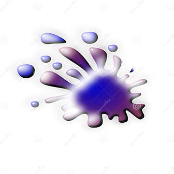 Blue Splash Vector Isolated on White Stock Illustration - Illustration ...
