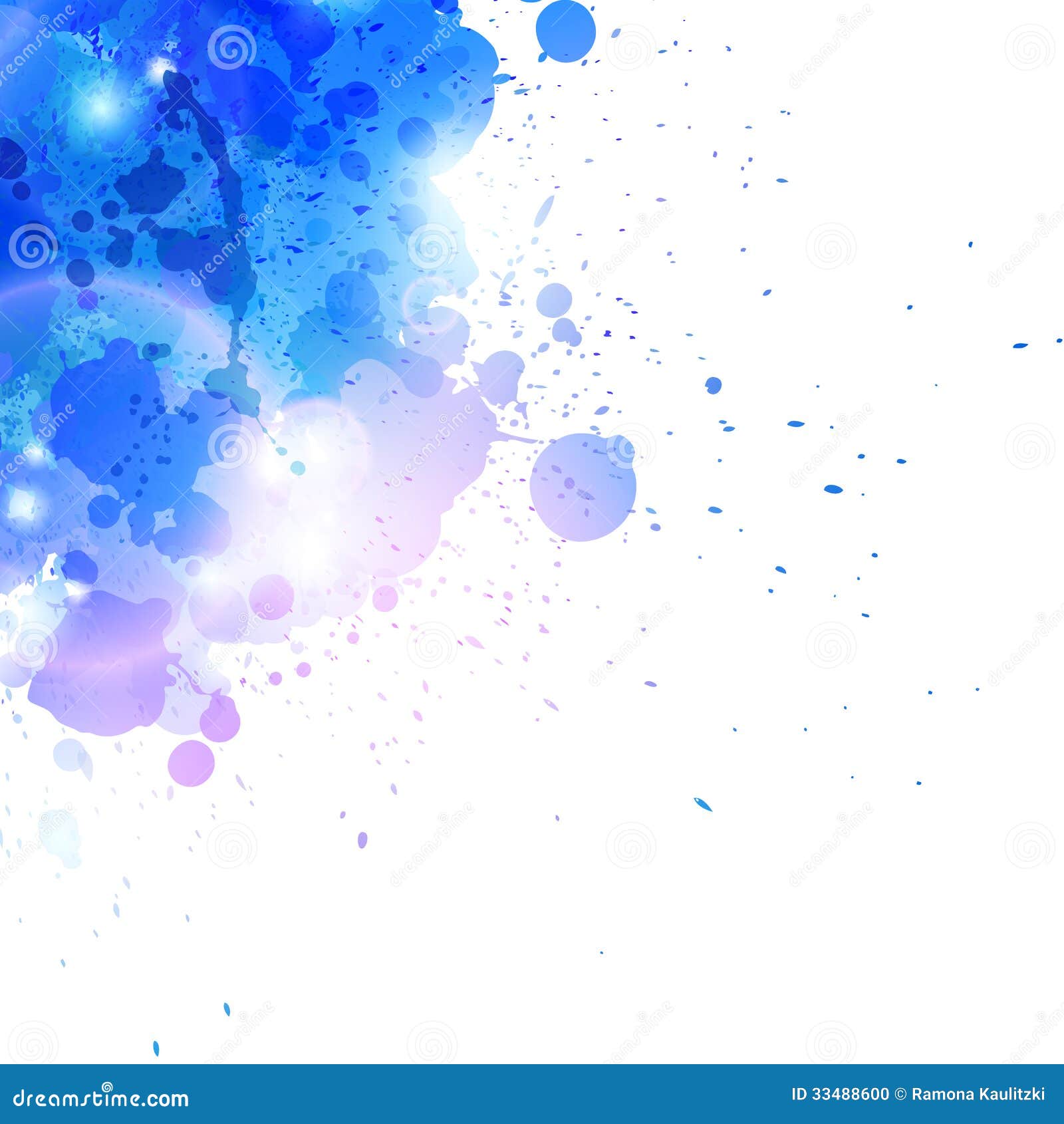 Blue splashes stock illustration. Illustration of drip - 33488600