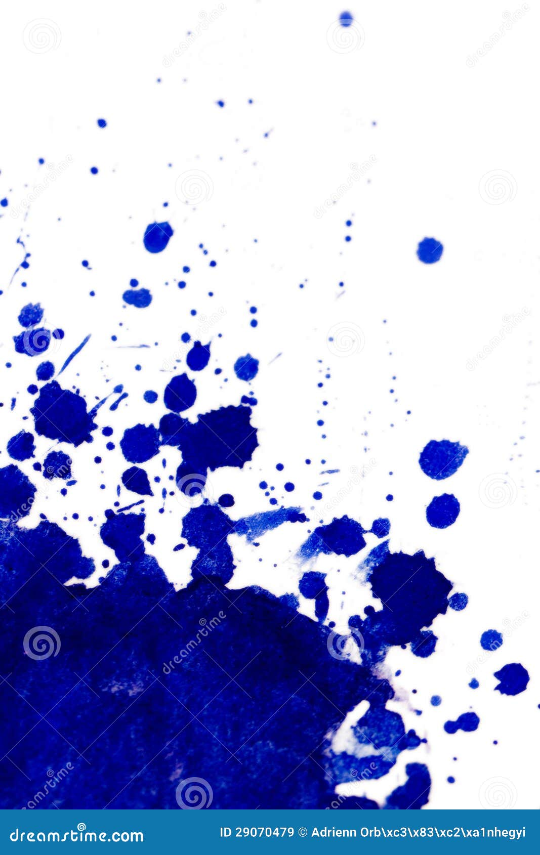 Blue splatter stock image. Image of spot, brush, beautiful - 29070479