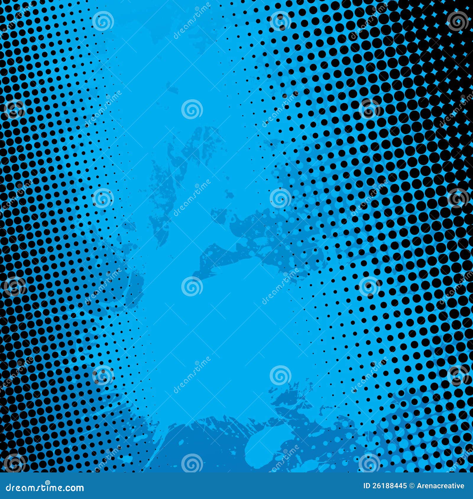Blue Splatter Halftone Background Stock Vector - Illustration of ...