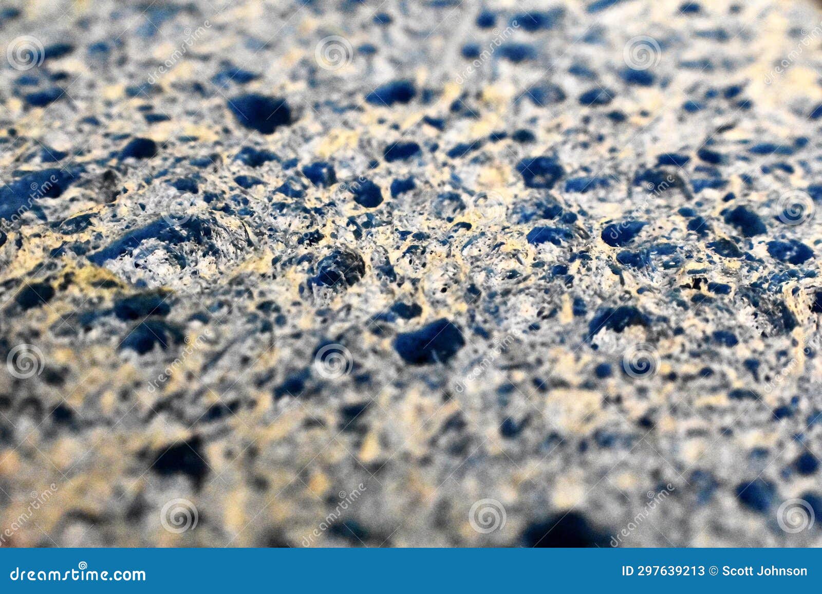 Blue Sponge Close with Texture Stock Image - Image of clean, natural ...