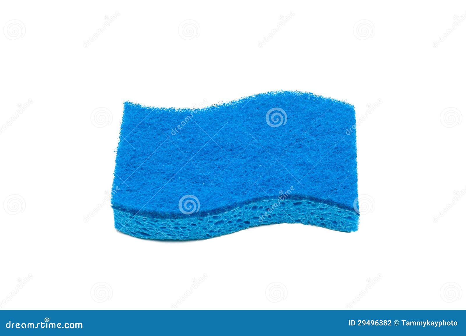 Blue sponge on white stock photo. Image of dirty, brush - 29496382