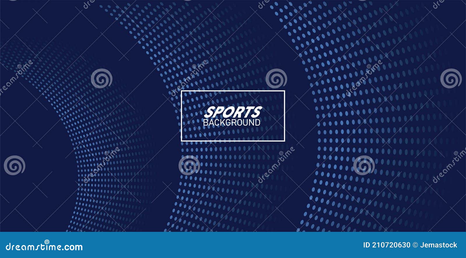 Blue Sport Background with Lettering White in Square Frame Stock Vector ...