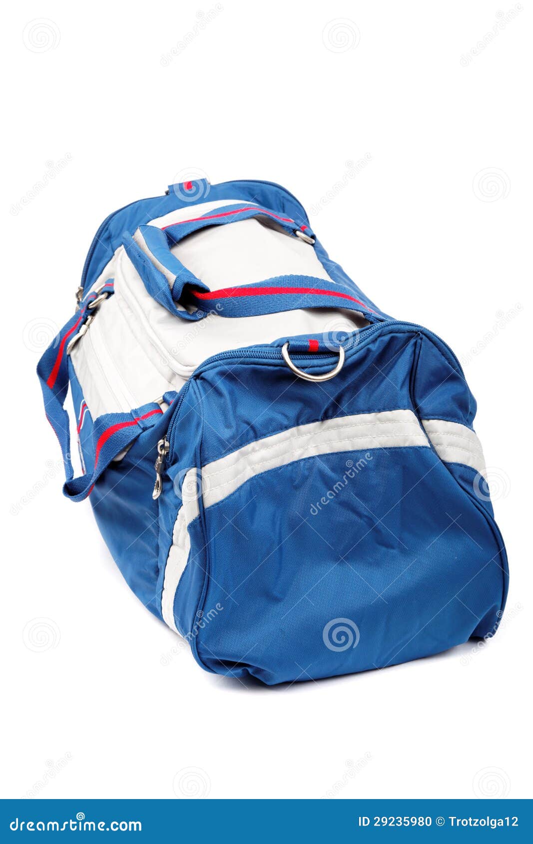Blue sports bag. stock photo. Image of travel, blue, carry - 29235980