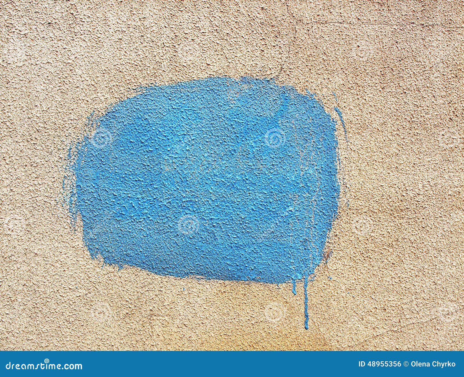 Blue spot of paint stock photo. Image of spot, edge, stains - 48955356