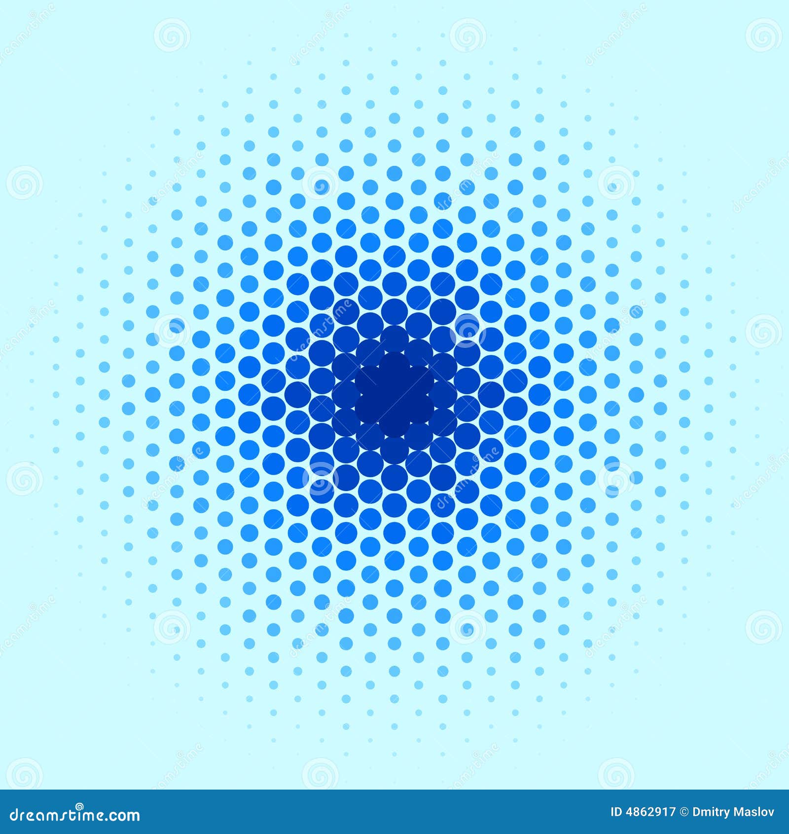 Blue Spot Pattern stock vector. Illustration of ellipse - 4862917