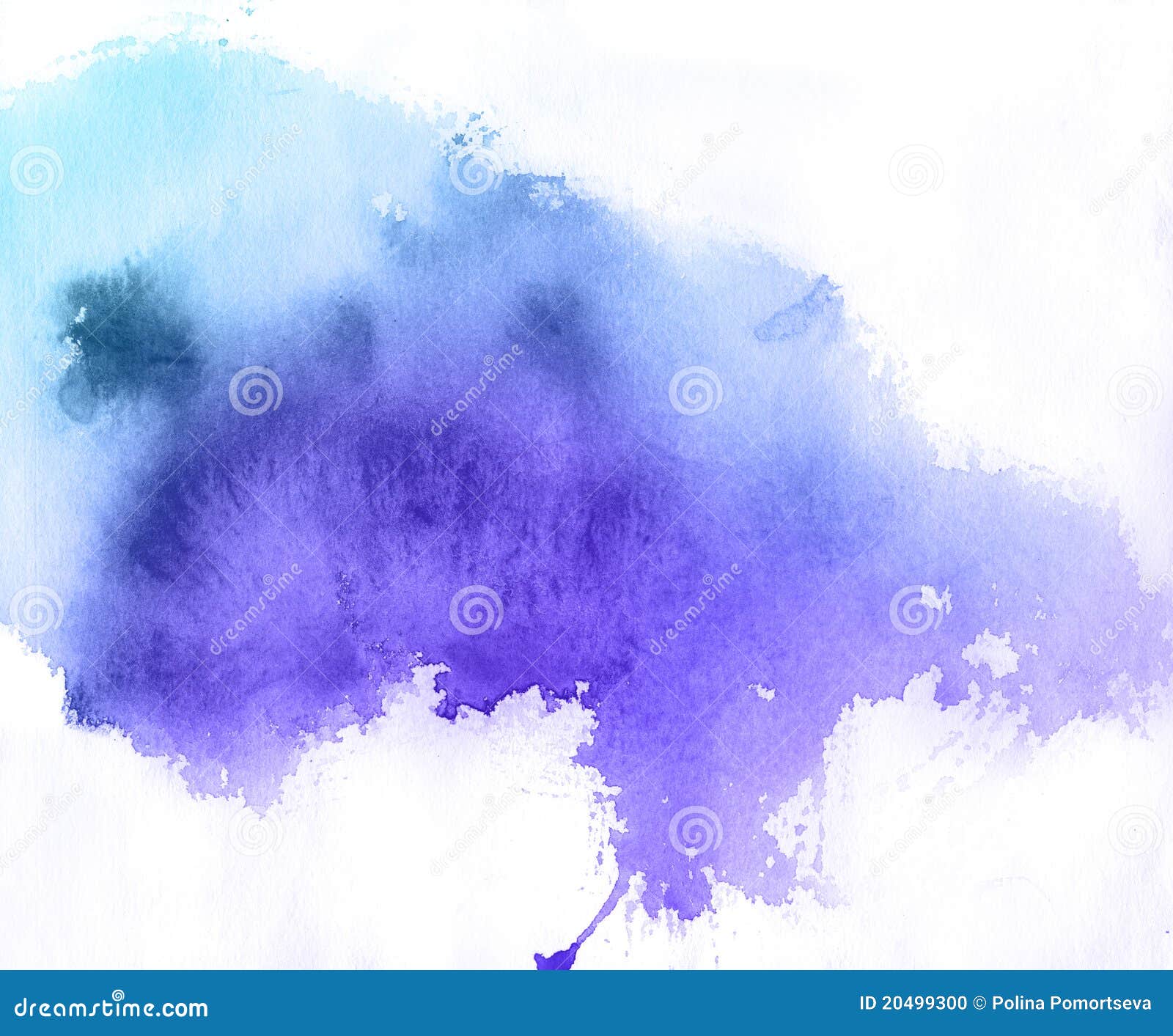 Blue Spot, Watercolor Background Stock Illustration - Illustration of ...