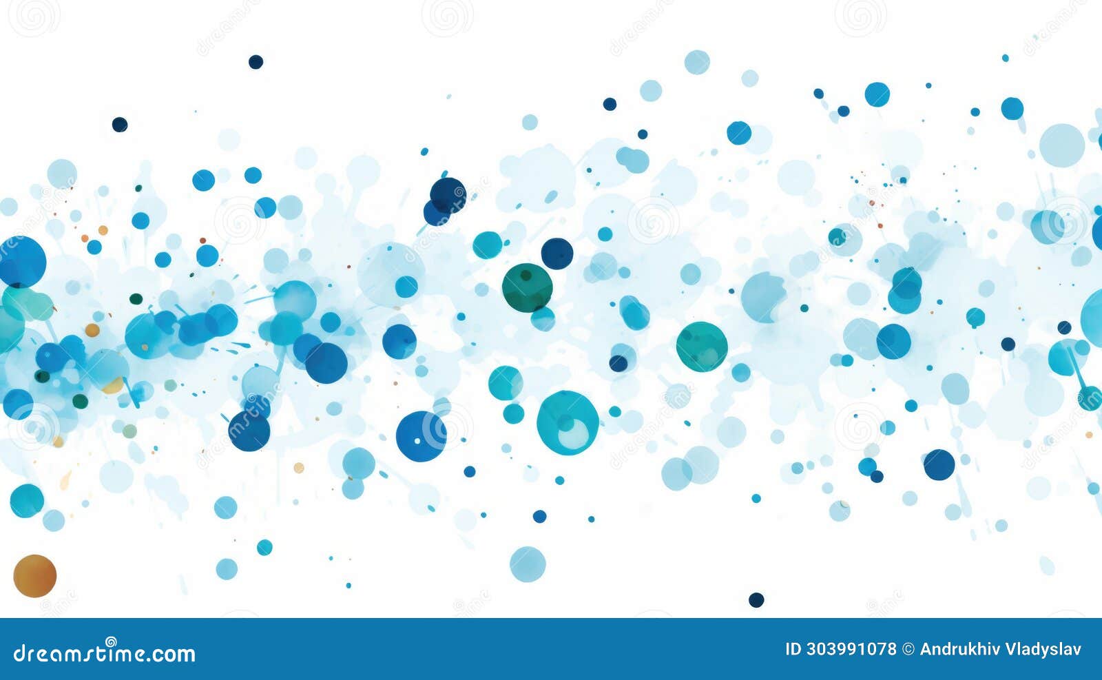 Blue Spots on White Background, Abstract Illustration Stock ...