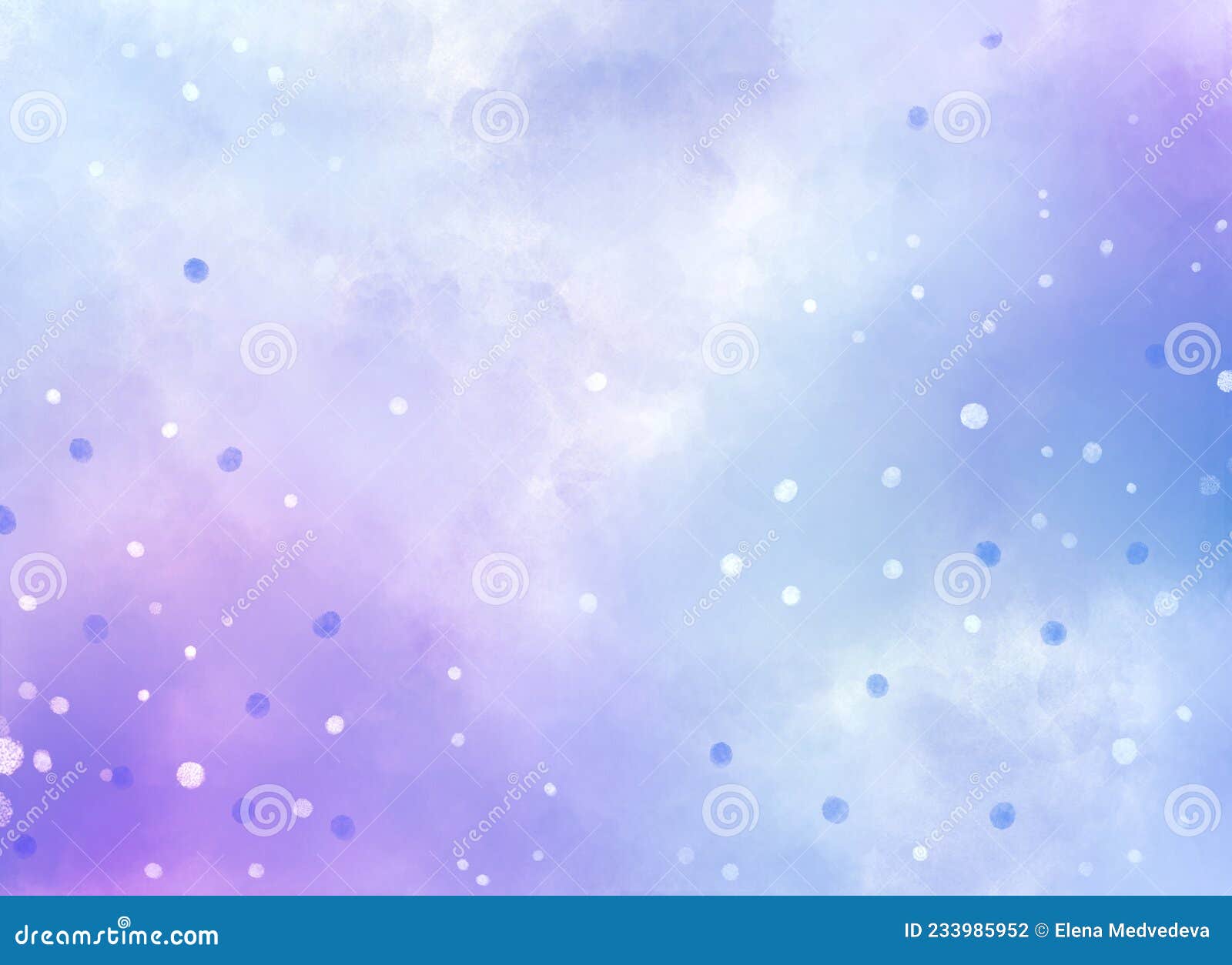 Blue Spotted Cute Abstract Naive Childish Background Stock Illustration ...