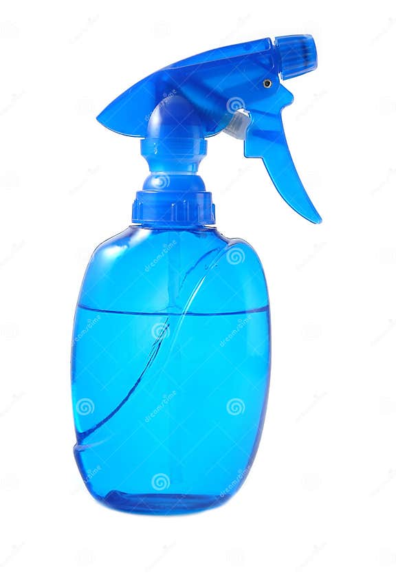 Blue spray bottle stock photo. Image of hair, salon, clear - 1910728