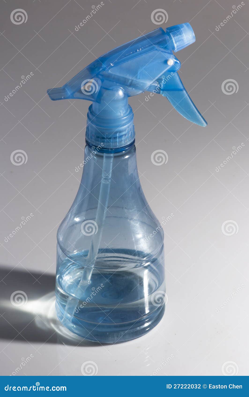 A blue spray bottle stock photo. Image of studio, plastics - 27222032