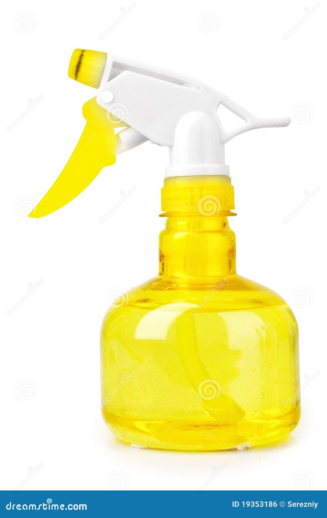 Blue spray bottle isolated stock photo. Image of spray - 19353186