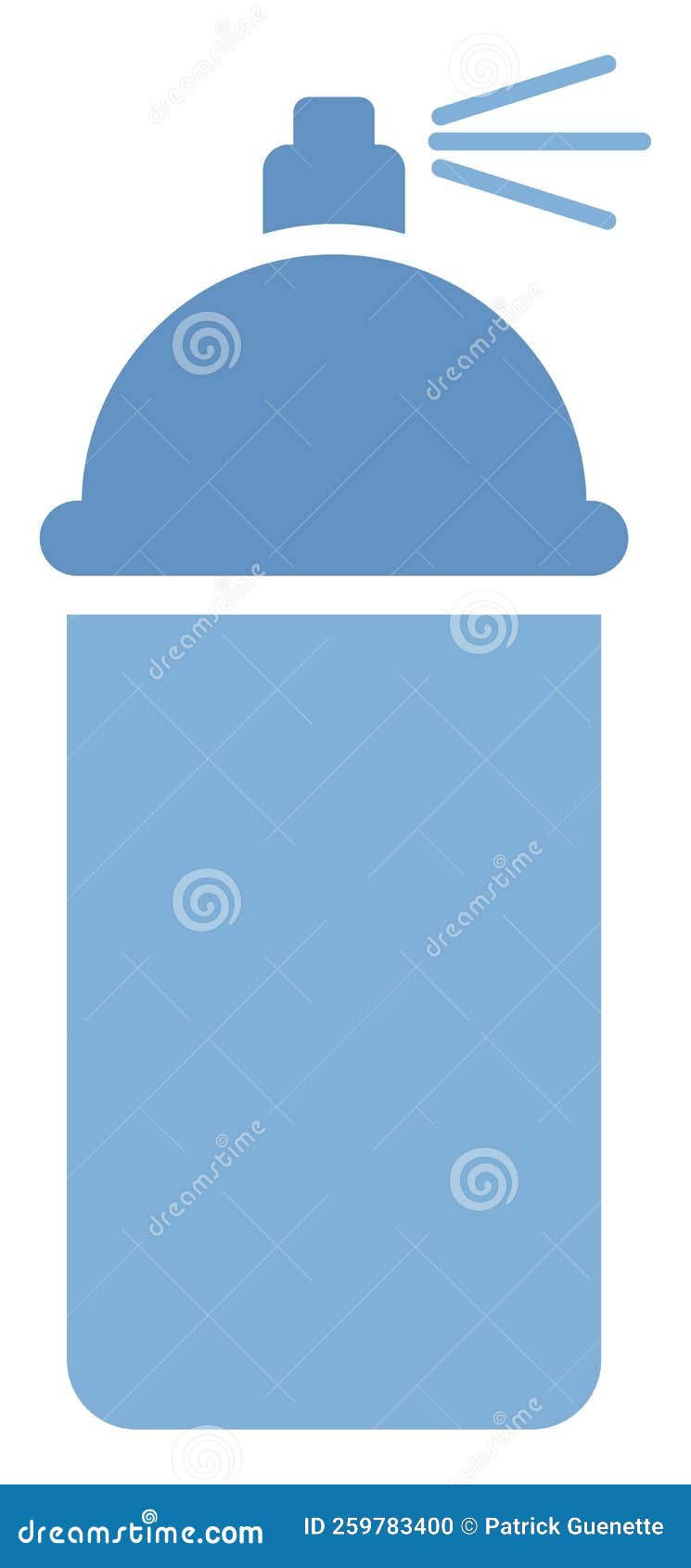 Blue Spraypaint Bottle, Icon Stock Vector - Illustration of graphic ...