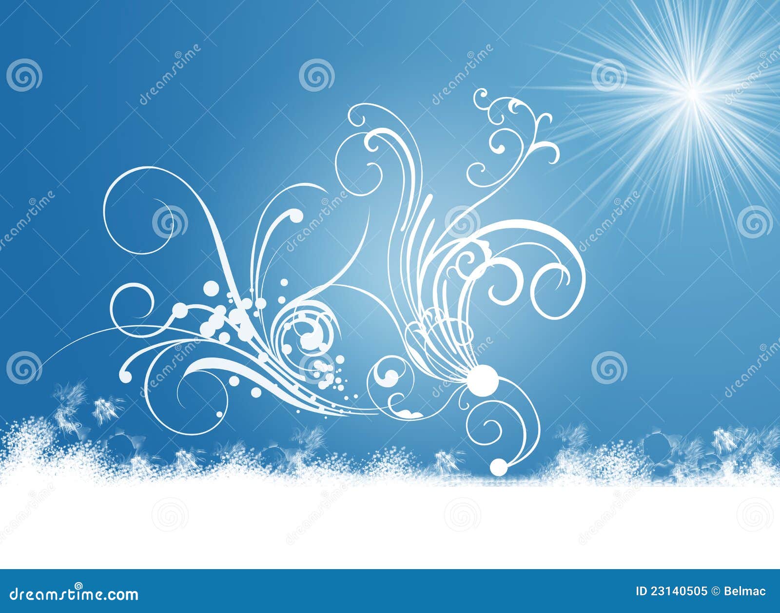 Blue spring stock illustration. Illustration of abstract - 23140505