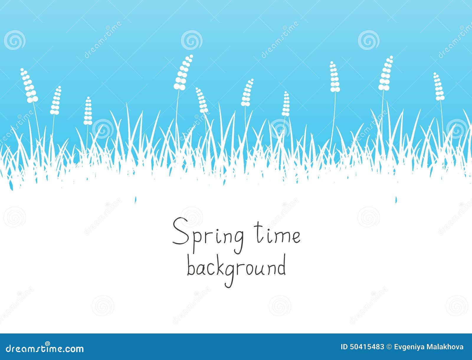 Blue spring background stock vector. Illustration of growth - 50415483