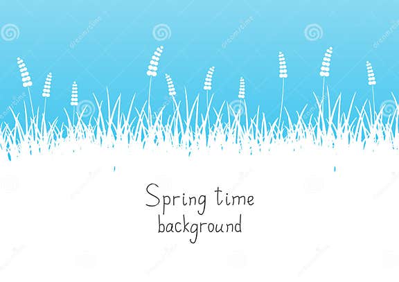 Blue spring background stock vector. Illustration of growth - 50415483