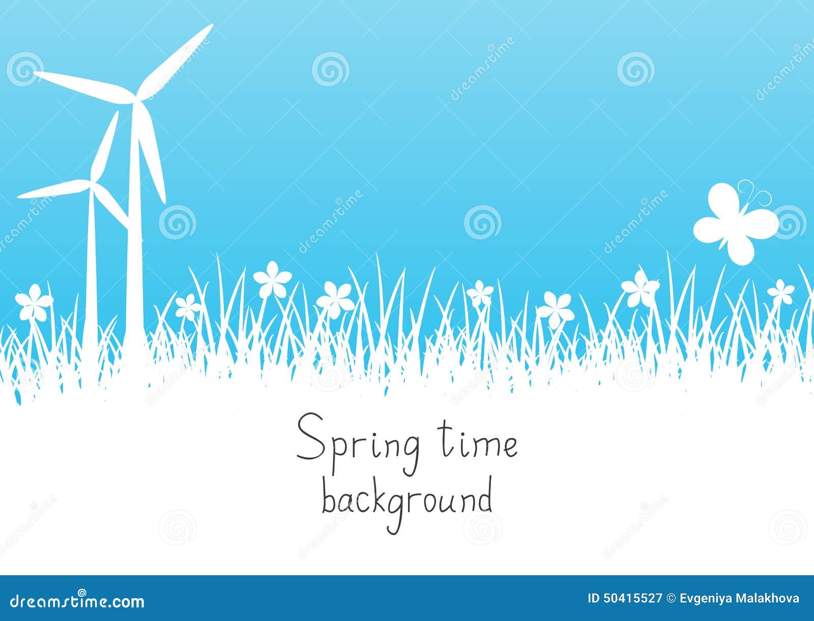 Blue spring background stock vector. Illustration of environment - 50415527