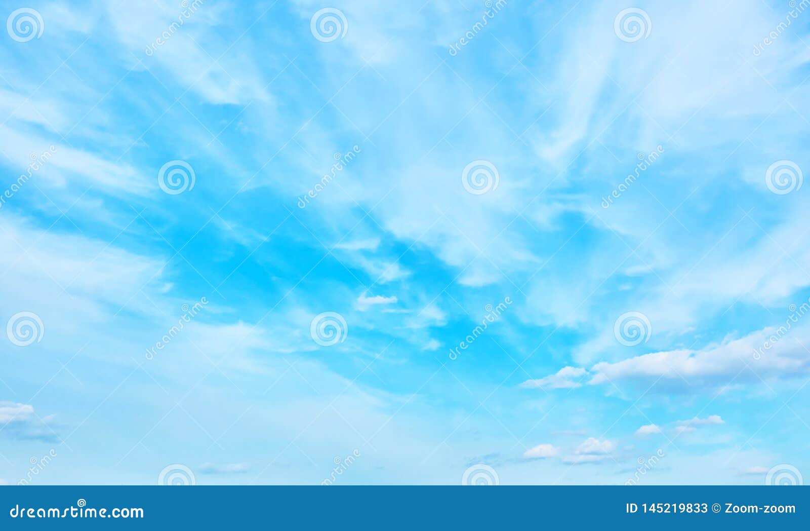 Blue Spring Sky with Light Clouds Stock Image - Image of small, clouds ...