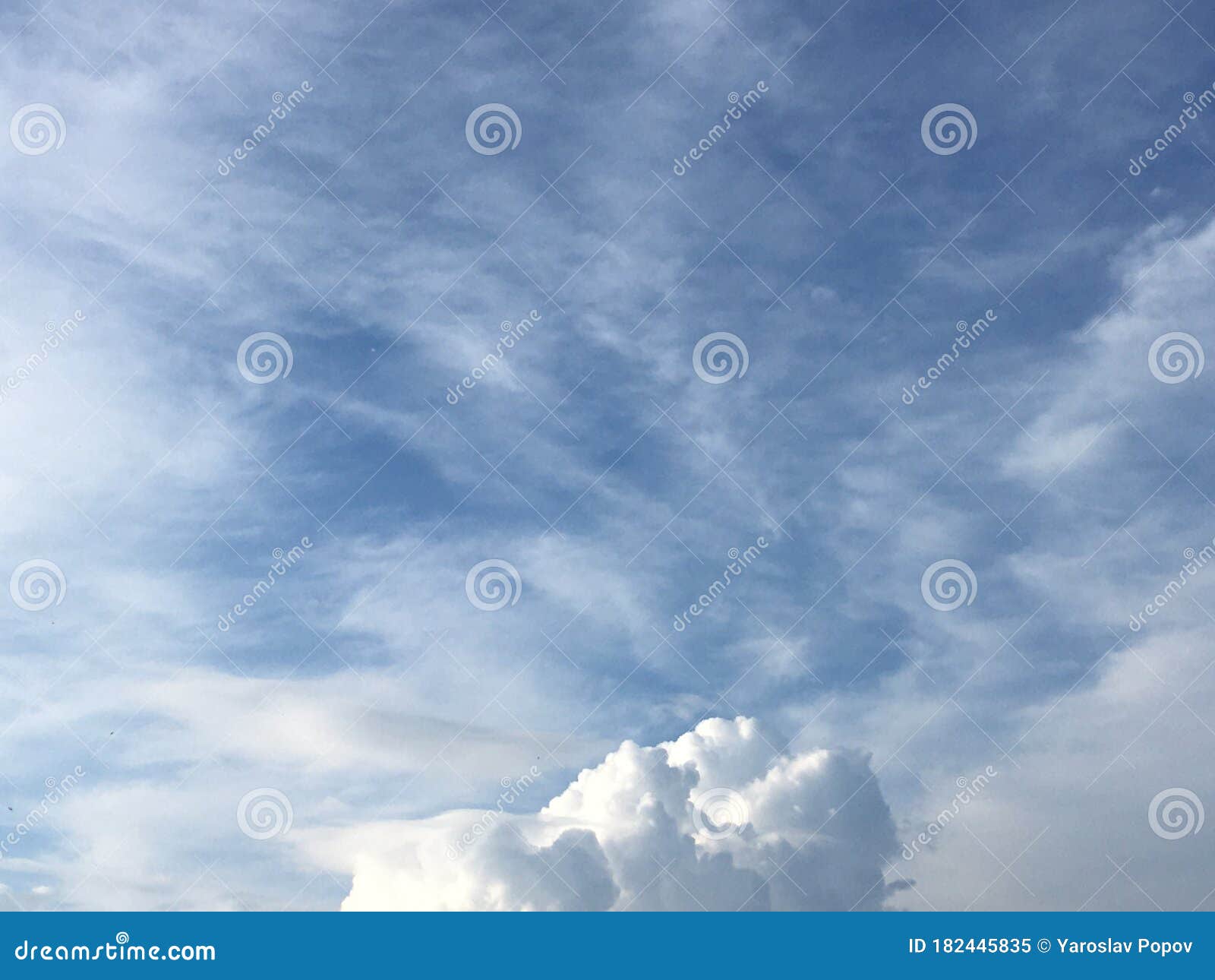 Blue Spring Sky Shrouded in Gray Clouds. Abstract Natural Wallpaper ...