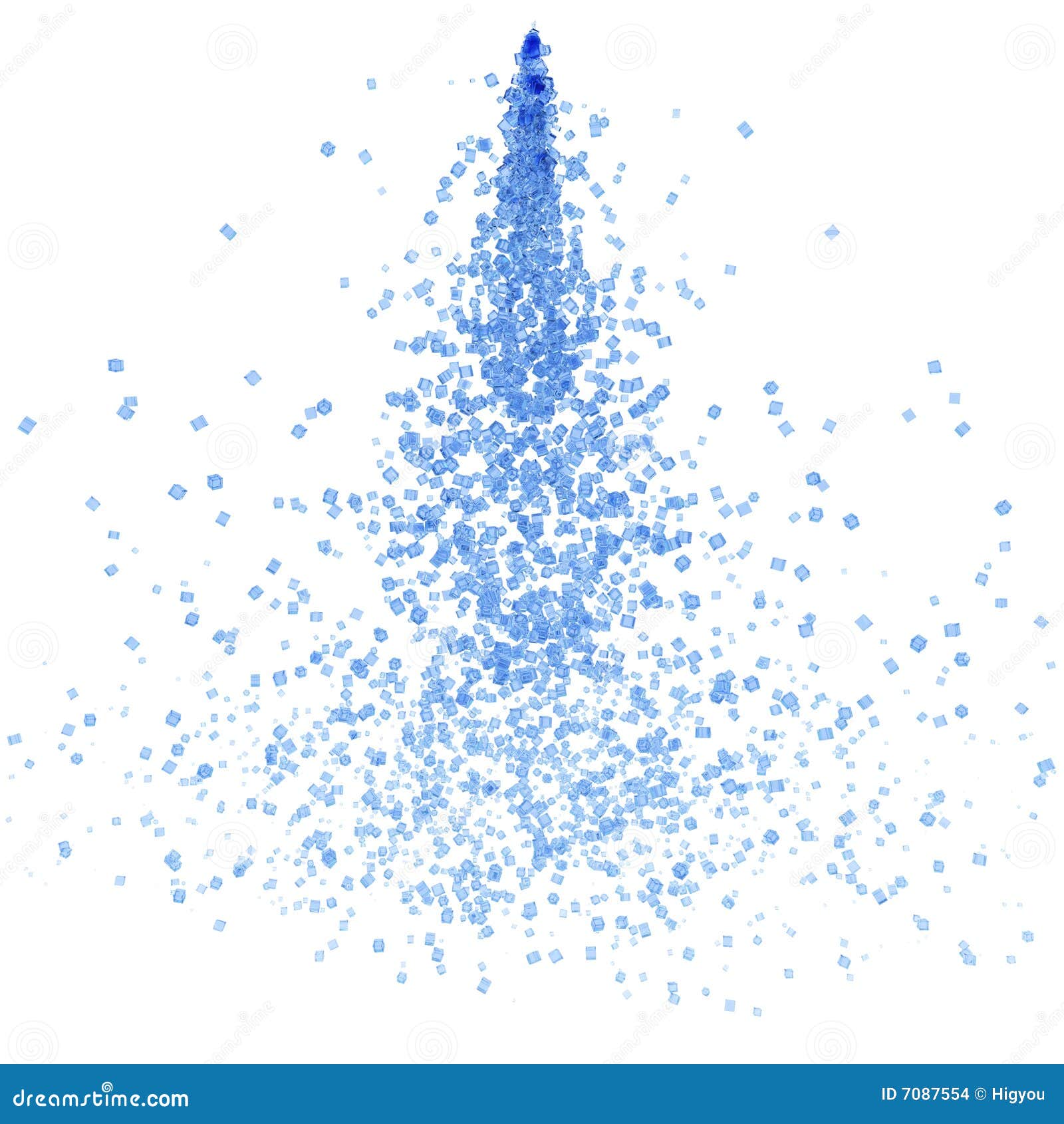 Blue Square Comet stock illustration. Illustration of creativity - 7087554